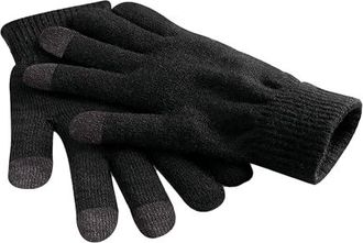 Beechfield Gants tactiles - Adulte (S-M) (Noir)