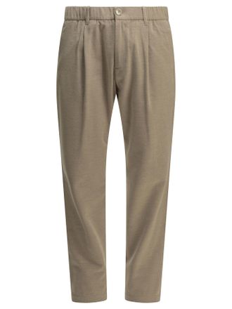 Herno Pantalon d&eacute;contract&eacute; en laine m&eacute;lang&eacute;e Herno
