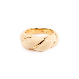 Aur&eacute;lie Bidermann Bague torsad&eacute;e Diana en laiton et plaqu&eacute; or