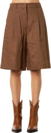 Max Mara Femme, Shorts, Beige, Taille: 42 FR Pantaloncino in lino