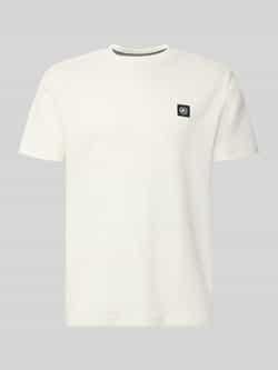 Lerros T-Shirt mit Label-Patch und Rundhalsausschnitt