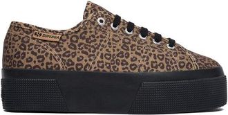 Superga Sneakers aus Stoff 3790 Platform S8145YW Braun