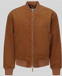 Selected Bomberjacke mit Cordstruktur aus reiner Baumwolle