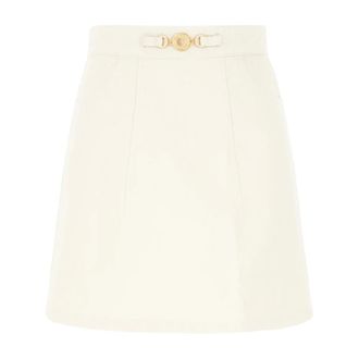 Patou Femme, Jupes, Beige, Taille: 40 FR Mini-jupe trap&egrave;ze en jean