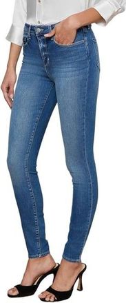 L'agence Jean skinny en coton m&eacute;lang&eacute;