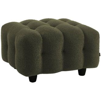 Sweeek Sitzhocker Fu&szlig;hocker mit strukturiertem Boucl&eacute;bezug f&uuml;r 3-Sitzer Sofa Leon