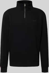 Superdry Sweatshirt mit Troyer-Kragen und Logo-Stitching