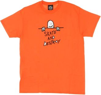 Thrasher Homme, Tops, Orange, Taille: S T-shirt orange avec logo pour homme