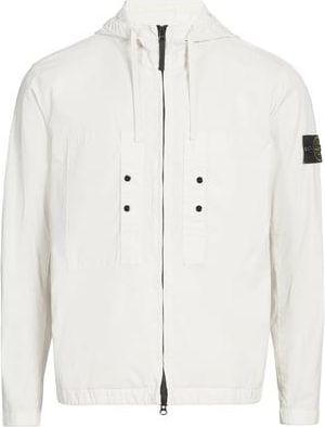 Stone Island Veste à capuche en coton mélangé