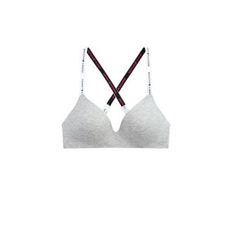 Tommy Hilfiger Soutien-gorge &agrave; logo en coton m&eacute;lang&eacute;