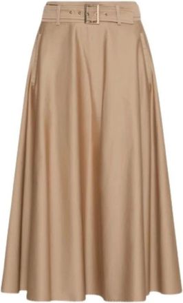 Marella Femme, Jupes, Beige, Taille: 40 FR Jupe Midi