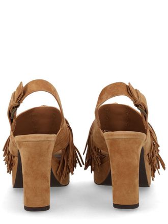 Ash Heeled Sandal - Beige