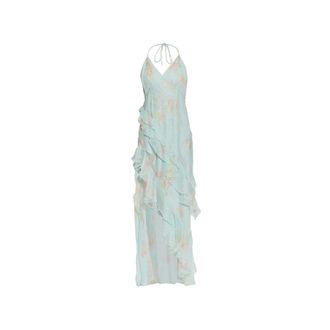 LoveShackFancy Vailo Seidenkleid - - Dresses - Damen - Blau - M