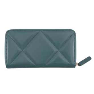 Chanel Pre-owned Long wallet (bi-fold) - - Pre-owned - Damen - Gr&uuml;n - ONE SIZE