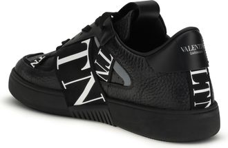 Valentino Garavani Mens Sneakers Vl7n Black Leather Black-Black-White-Black-Black-Black-Black Trainers Black/black/white/black/black/black/black