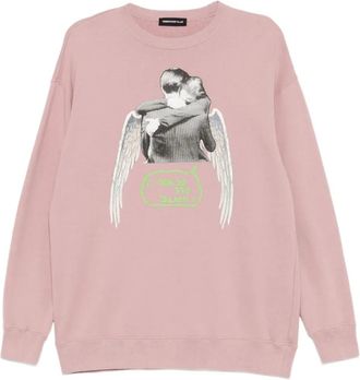 Undercover pull à imprimé graphique - Rose