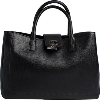 Lamarthe Femme, Sacs, Noir, Taille: ONE Size Rectangular Leather Tote