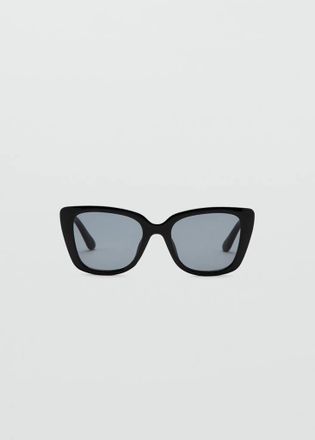 Mango Lunettes de soleil monture carr&eacute;e noir - Femme - Taille unique - MANGO