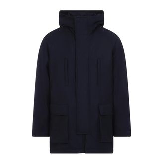 Giorgio Armani Caban Coat - Homme - Manteaux - Bleu - Taille: XL