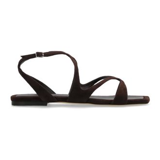 Jimmy Choo London Femme, Chaussures, Brun, Taille: 36 1/2 EU Flat Sandales