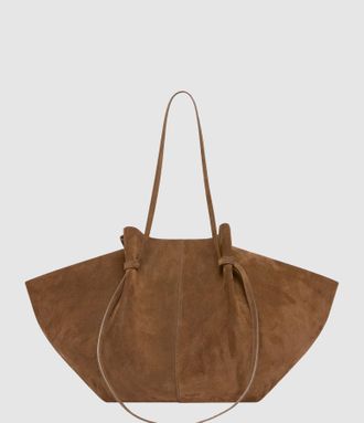 Yuzefi Sac Large Mochi Su&eacute;d&eacute; Cognac