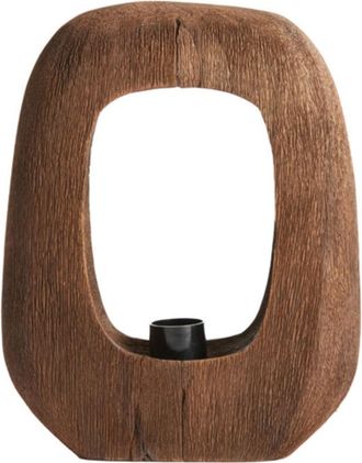 Light & Living Light&living - lampe de table - Kelafo - marron - bois - E27