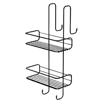 Gedy Tito Doppelter hängender Objektträger, Mattschwarz