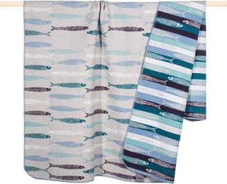 Pad Sardine - Decke/Wohndecke - Materialmix - Grau - 150 x 200cm