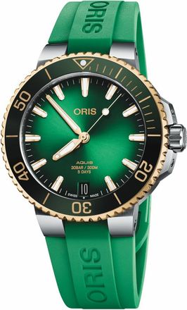 Oris Aquis Date Calibre 400 41,5mmTaucheruhr, Gr&uuml;n Herrenuhr 01 400 7769 6357-07 4 22 77FC
