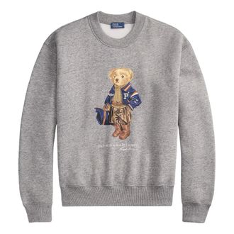 Polo Ralph Lauren Femme, Sweatshirts et sweats &agrave; capuche, Gris, Taille: 40 FR SweaT-shirt en maille