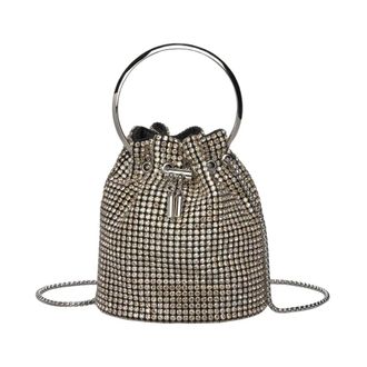 Alma En Pena Tasche mit Strasssteinen bedeckt - - Bags - Damen - Gelb - ONE SIZE