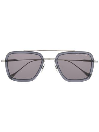 Dita Eyewear lunettes de soleil teint&eacute;es &agrave; monture pilote - Argent