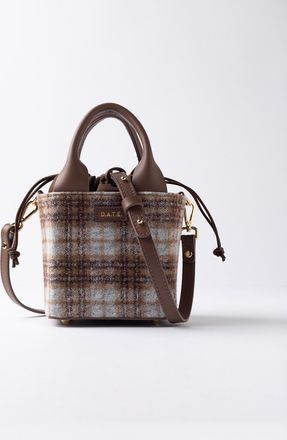 D.A.T.E. cubo bag check taupe