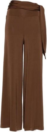 Marella Femme, Pantalons, Brun, Taille: 38 FR Wide Pantalons