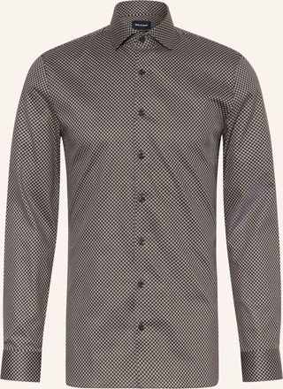 Olymp Hemd No. Six Super Slim braun