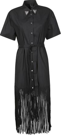 Pinko Pinko, Femme, Robes, Noir, Taille: 40 FR Avigliano Long Dress