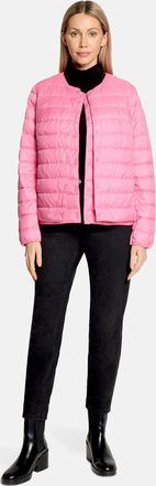 Betty Barclay Daunenweste BETTY BARCLAY Damen mit Rundhalsausschnitt, Damen, Gr. 38, pink carnation, Obermaterial: 100% Polyester. F&uuml;llung: 90% Daunen, 10% Federn, 