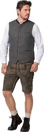 Stockerpoint Fabricio Herren Trachtenweste, bordeaux, 56