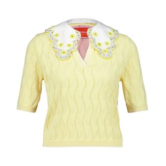 La DoubleJ Femme, Pulls, Jaune, Taille: 38 FR Crop Polo