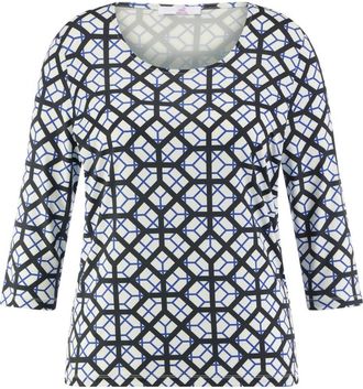 Emilia Lay Rundhals-Shirt 3/4-Arm Emilia Lay weiss