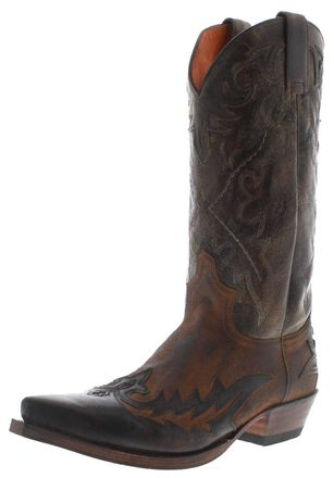FB Fashion Boots Sendra Boots Herren Cowboy Stiefel 9669 Westerntstiefel Lederstiefel Herrenstiefel Braun 42 EU