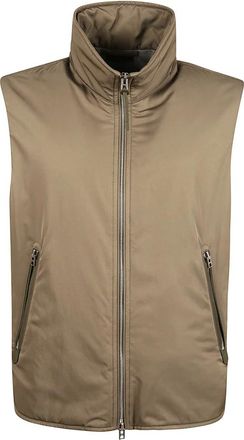 Tom Ford Homme, Vestes, Vert, Taille: XL Stretch Light Nylon Down Vest