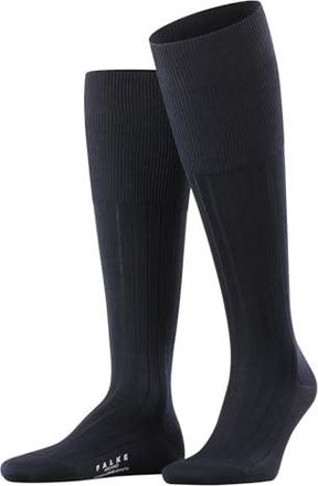 Falke Milano M Kh coton unies 1 paire, Chaussettes longues Homme, Bleu Dark Navy 6370, 41-42