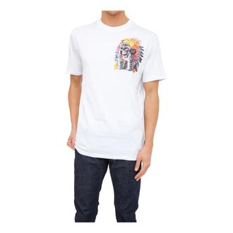 Philipp Plein Homme, Tops, Blanc, Taille: 2XL T-shirts blancs pour un look élégant