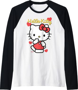 Hello Kitty Cheeky Sweet Love Pose Classic zum Valentinstag Raglan