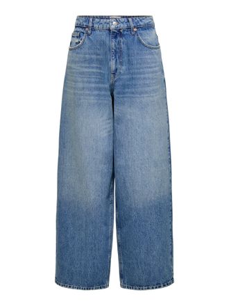 Only Female Jeans mit weitem Bein ONLAMBER Niedrige Taille Baggy Fit Jeans
