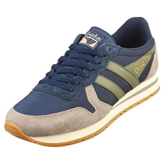Gola Unisex Daytona Chute Sneaker, Navy/Rhino/Khaki, 46 EU