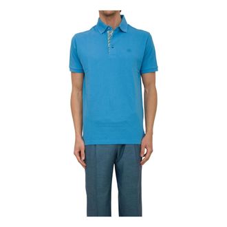 Etro Roma Gedruckte Details in Blau - - Tops - Herren - Blau - XL