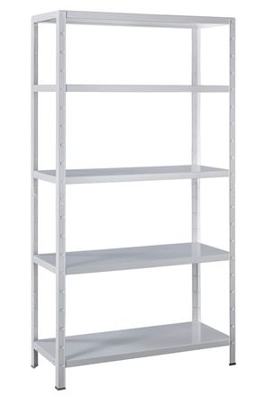 Schulte Regalwelt Schulte Regalwelt Steckregal mit 5 PowerMAX Fachb&ouml;den, 85 kg Tragkraft, 200x100x35 cm (HxBxT), wei&szlig;, Lagerregal, Werkstattregal, Kellerregal, Garagenr