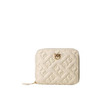 Pinko Love Birds Monogram Geldb&ouml;rse - - Accessories - Damen - Beige - ONE SIZE